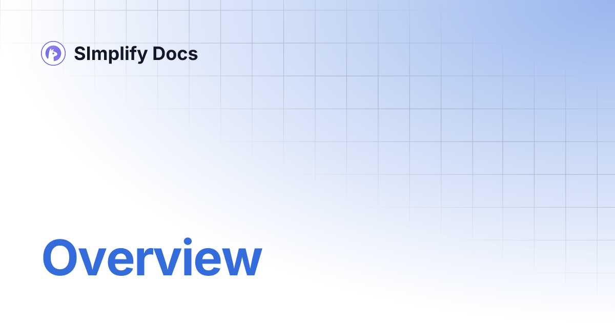 Overview | SImplify Docs